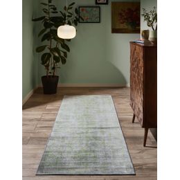 benuta Nest L&auml;ufer f&uuml;r Flur Miray Grau/Gr&uuml;n 80x240 cm