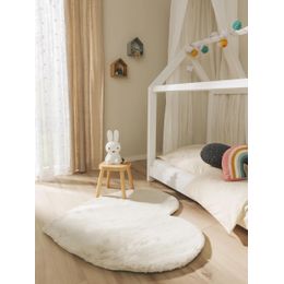 Lytte Waschbarer Kinderteppich Dave Cream 100x100 cm - Waschbarer Teppich f&uuml;r Kinderzimmer