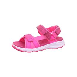Superfit Leder-Sandalen "Criss Cross" in Pink - 26% | Gr&ouml;&szlig;e 35 | Kindersandalen