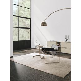 benuta Finest Kurzflor Teppich Elisa Beige 160x230 cm - Moderner Kurzflor-Teppich f&uuml;r Wohnzimmer