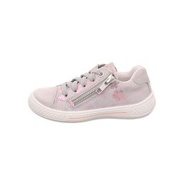 Superfit Leder-Sneakers "Tensy" in Grau - 43% | Gr&ouml;&szlig;e 27 | Kindersneakers