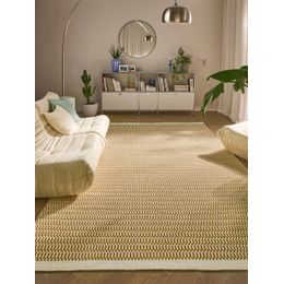 benuta Pure Wollteppich Laura Braun 80x150 cm - Naturfaserteppich aus Wolle