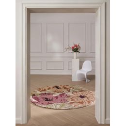 Wollteppich Rund Narciso Multicolor &oslash; 200 cm - Naturfaserteppich aus Wolle