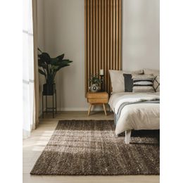 benuta Pure Wollteppich Finn Braun 100x150 cm - Naturfaserteppich aus Wolle