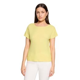 Kurzarmshirt Betty Barclay "Damen mit U-Boot-Ausschnitt", Damen, Gr. 36, gelb, Obermaterial: 95% Polyester, 5% Elasthan, loose fit normal, U-Boot-Ausschnitt, Shirts