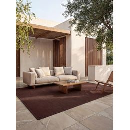 In- & Outdoor-Teppich Arvea Rot/Braun 160x230 cm - Teppich f&uuml;r Balkon, Terrasse & Garten