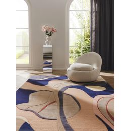 benuta Finest Kurzflor Teppich Gus Multicolor/Lila 160x230 cm - Bunter Teppich f&uuml;r Wohnzimmer