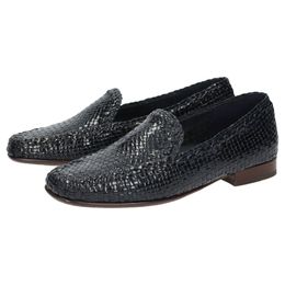 Slipper Sioux "Cordera", Damen, Gr. 35 (UK 3), blau (dunkelblau), Obermaterial: 100% Ziegenleder goatskin. 100% Gummi rubber., Schuhe Slipper