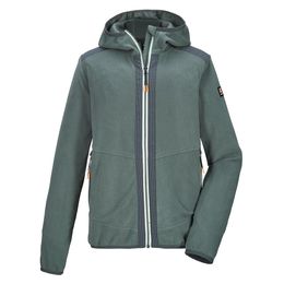 Killtec Fleecejacke "KOS 139" in Gr&uuml;n - 37% | Gr&ouml;&szlig;e 152 | Kids-fleecejacken-fleecepullover