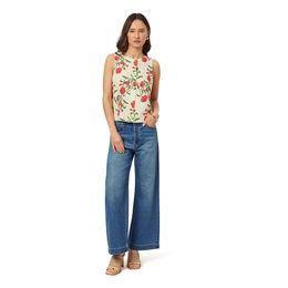 Scotch & Soda Scotch & Soda Bluse in Creme/ Rot - 63% | Gr&ouml;&szlig;e L | Damen-blusen