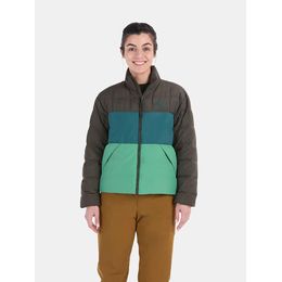Marmot Daunenjacke "Ares" in Anthrazit/ T&uuml;rkis/ Gr&uuml;n - 79% | Gr&ouml;&szlig;e XL | Damenjacken