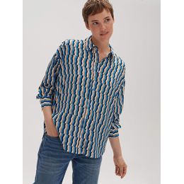 Opus Hemd "Folise" in Blau/ Bunt - 76% | Gr&ouml;&szlig;e 38 | Damen-blusen