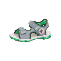 Superfit Leder-Sandalen "Mike 3.0" in Grau/ Gr&uuml;n - 47% | Gr&ouml;&szlig;e 27 | Kindersandalen