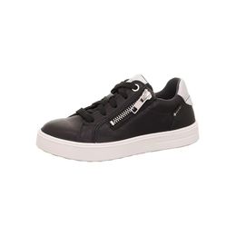 Superfit Leder-Sneakers "Stella" in Schwarz - 47% | Gr&ouml;&szlig;e 38 | Kindersneakers
