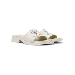 Camper Leder-Pantoletten "Dana" in Creme - 45% | Gr&ouml;&szlig;e 41 | Damen-pantoletten