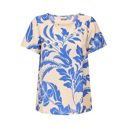 Jacqueline de Yong JDY Bluse "Troya" in Beige/ Blau - 50% | Gr&ouml;&szlig;e S | Damen-blusen