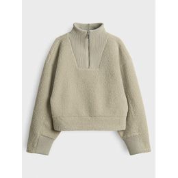 Opus Fleecepullover "Gick" in Gr&uuml;n - 51% | Gr&ouml;&szlig;e 42 | Damenpullover