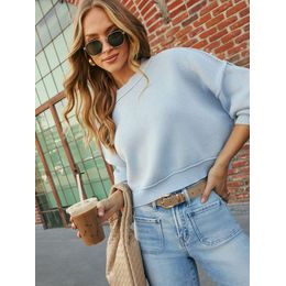Milan Kiss Pullover in Hellblau - 68% | Gr&ouml;&szlig;e M | Damen-pullover-cardigans