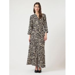 Y.A.S YAS Kleid in Sand/ Schwarz - 57% | Gr&ouml;&szlig;e XS | Damen-kleider