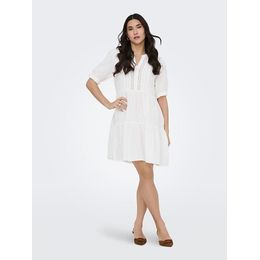 Jacqueline de Yong JDY Kleid "Theis" in Wei&szlig; - 31% | Gr&ouml;&szlig;e L | Damen-kleider