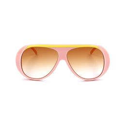 Longchamp Damen-Sonnenbrille in Rosa-Gelb/ Hellbraun - 75% | Gr&ouml;&szlig;e 59 | Damen-brillen