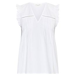 MOSS COPENHAGEN Blusentop "Dotten" in Wei&szlig; - 49% | Gr&ouml;&szlig;e M | Damen-tops