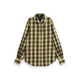 Scotch & Soda Scotch & Soda Hemd in Schwarz/ Gelb - 76% | Gr&ouml;&szlig;e 38 | Damen-blusen