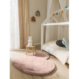 Lytte Waschbarer Kinderteppich Dave Rosa 100x100 cm - Waschbarer Teppich f&uuml;r Kinderzimmer