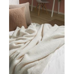 benuta Pop Decke Ted Wei&szlig; 150x200 cm - Moderner Kurzflor-Teppich f&uuml;r Wohnzimmer