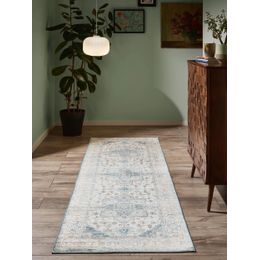 benuta Nest L&auml;ufer f&uuml;r Flur Miray Multicolor/Blau 80x240 cm