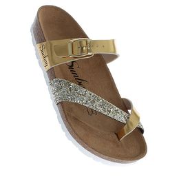 Sunbay Zehentrenner in Gold - 80% | Gr&ouml;&szlig;e 36 | Damen-sandalen