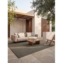 In- & Outdoor-Teppich Arvea Grau 160x230 cm - Teppich f&uuml;r Balkon, Terrasse & Garten