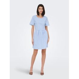 Jacqueline de Yong JDY Kleid "Mio" in Hellblau/ Wei&szlig; - 33% | Gr&ouml;&szlig;e L | Damen-kleider