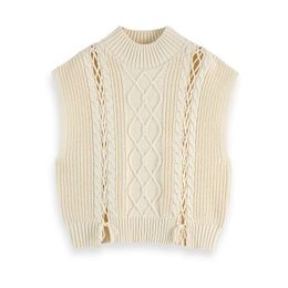 Scotch & Soda Scotch & Soda Pullunder in Creme - 75% | Gr&ouml;&szlig;e S | Damen-pullover-cardigans