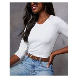 Milan Kiss Lonsgleeve in Wei&szlig; - 60% | Gr&ouml;&szlig;e S | Damen-tops