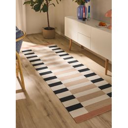 benuta Nest L&auml;ufer f&uuml;r Flur Judith Beige/Schwarz 80x240 cm
