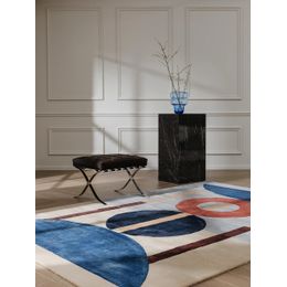 benuta Finest Kurzflor Teppich Totem Multicolor 200x300 cm - Bunter Teppich f&uuml;r Wohnzimmer