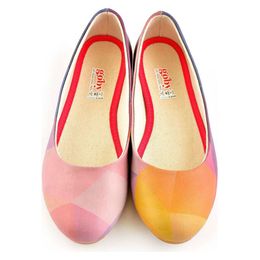 Goby Leder-Ballerinas in Bunt - 73% | Gr&ouml;&szlig;e 39 | Damen-ballerinas