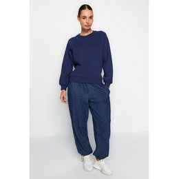 Trendyol Sweatshirt in Dunkelblau - 58% | Gr&ouml;&szlig;e XL | Damen-sweatshirts-jacken