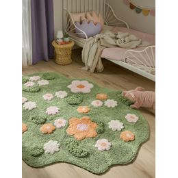 Lytte Waschbarer Kinderteppich Joris Multicolor/Gr&uuml;n 130x180 cm - Waschbarer Teppich f&uuml;r Kinderzimmer