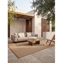 In- & Outdoor-Teppich Arvea Cream/Terracotta 160x230 cm - Teppich f&uuml;r Balkon, Terrasse & Garten