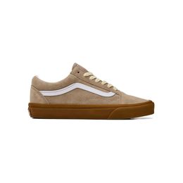 Vans Leder-Sneakers "Old Skool" in Beige - 47% | Gr&ouml;&szlig;e 37 | Damen-sneakers