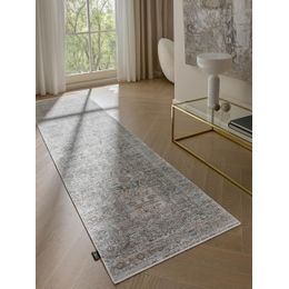 benuta Finest L&auml;ufer f&uuml;r Flur Tamino Grau 80x300 cm