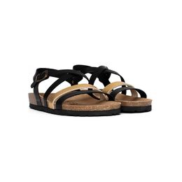BACKSUN Sandalen in Schwarz/ Gold - 50% | Gr&ouml;&szlig;e 38 | Damen-sandalen