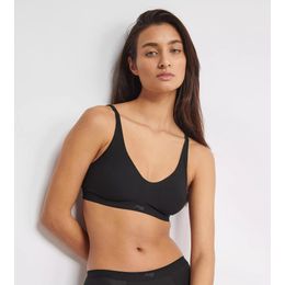 Soft-BH Sloggi "EVER Ease", Damen, Gr. L, N-Gr, schwarz, Single Jersey, Obermaterial: 82% Baumwolle, 18% Elasthan, unifarben, BHs Soft-BH, temperaturausgleichend, Baumwolle, atmungsaktiv