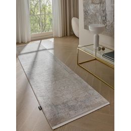 benuta Finest L&auml;ufer f&uuml;r Flur Lorena Grau/Beige 80x300 cm
