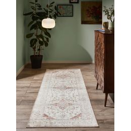 benuta Nest L&auml;ufer f&uuml;r Flur Miray Multicolor/Rot 80x240 cm