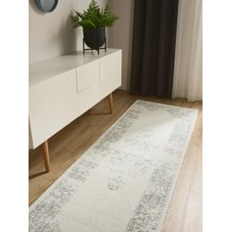 benuta Basic L&auml;ufer f&uuml;r Flur Sia Cream/Taupe 80x240 cm