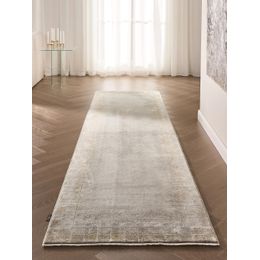 benuta Finest L&auml;ufer f&uuml;r Flur Leandro Grau/Beige 80x300 cm