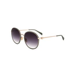 Maje Damen-Sonnenbrille in Gold/ Dunkelblau - 66% | Gr&ouml;&szlig;e 54 | Damen-brillen